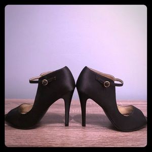 platinum BP | Shoes | Platinum Bp Ankle Strap Peep Toe Stilettos | Poshmark